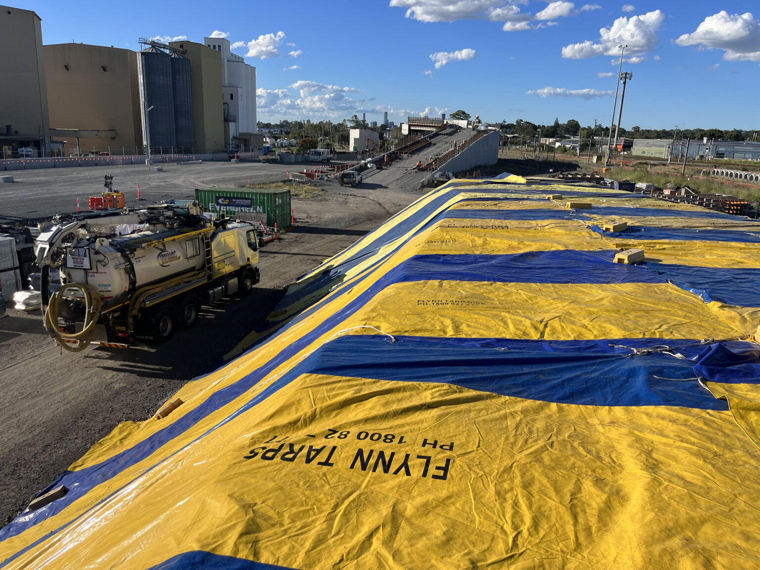 Industrial Tarps | Heavy Duty Tarps Hire for Industries - Flynn Tarp Hire